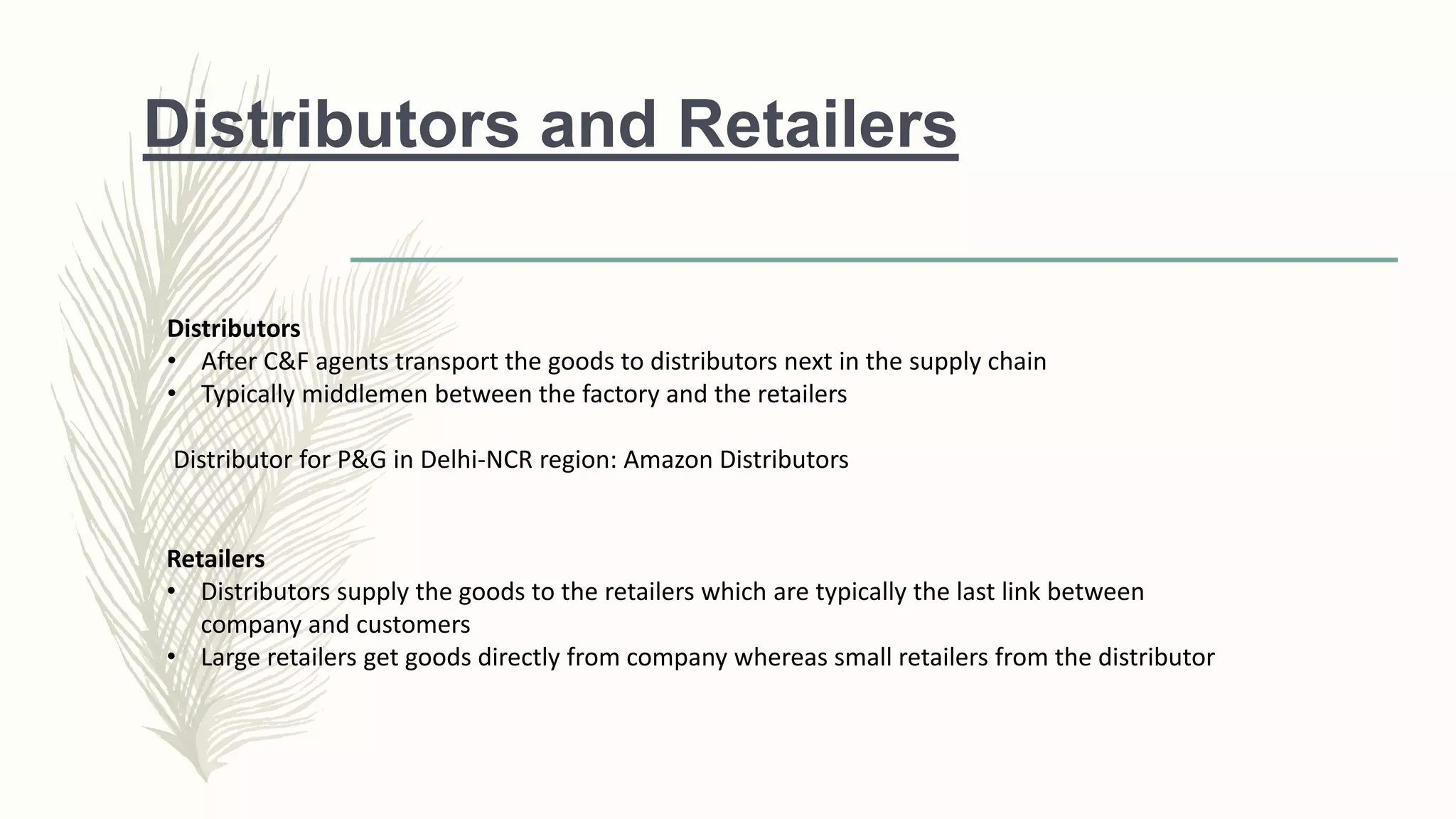 Distribution structure of proctor and gamble | PPTX