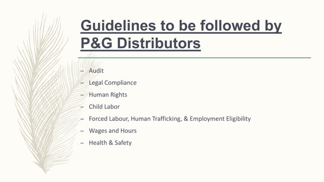 Distribution structure of proctor and gamble | PPTX