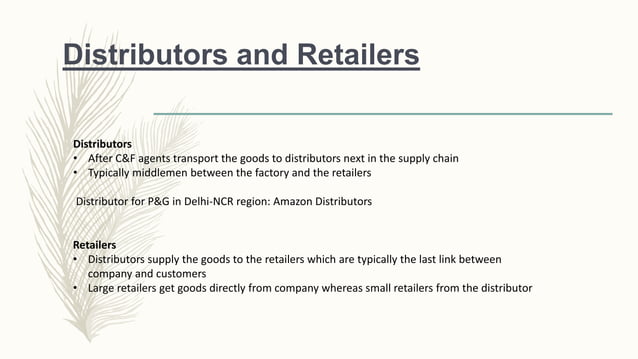 Distribution structure of proctor and gamble | PPTX