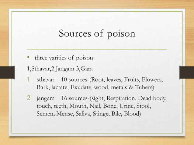 Knowledge of Visha(Poisons)Upvisha(Low grade/Sub poisons)Minerals ...