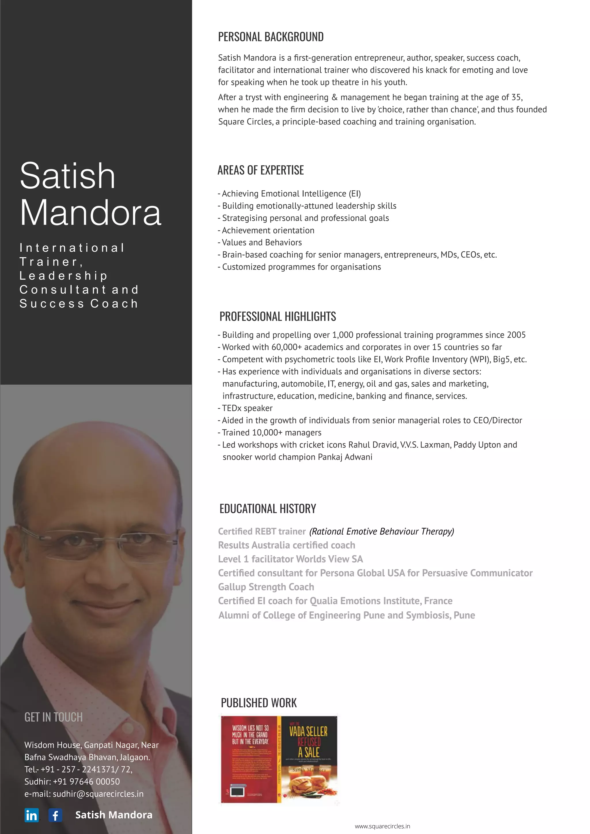 Satish Mandora Profile | PDF