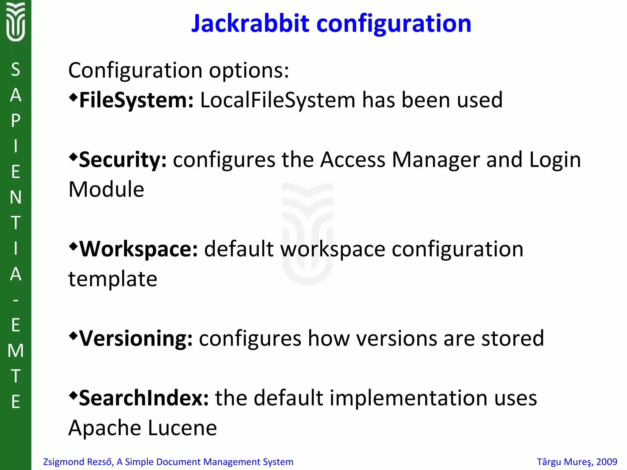 sDMS, a simple Document Management System | PPT
