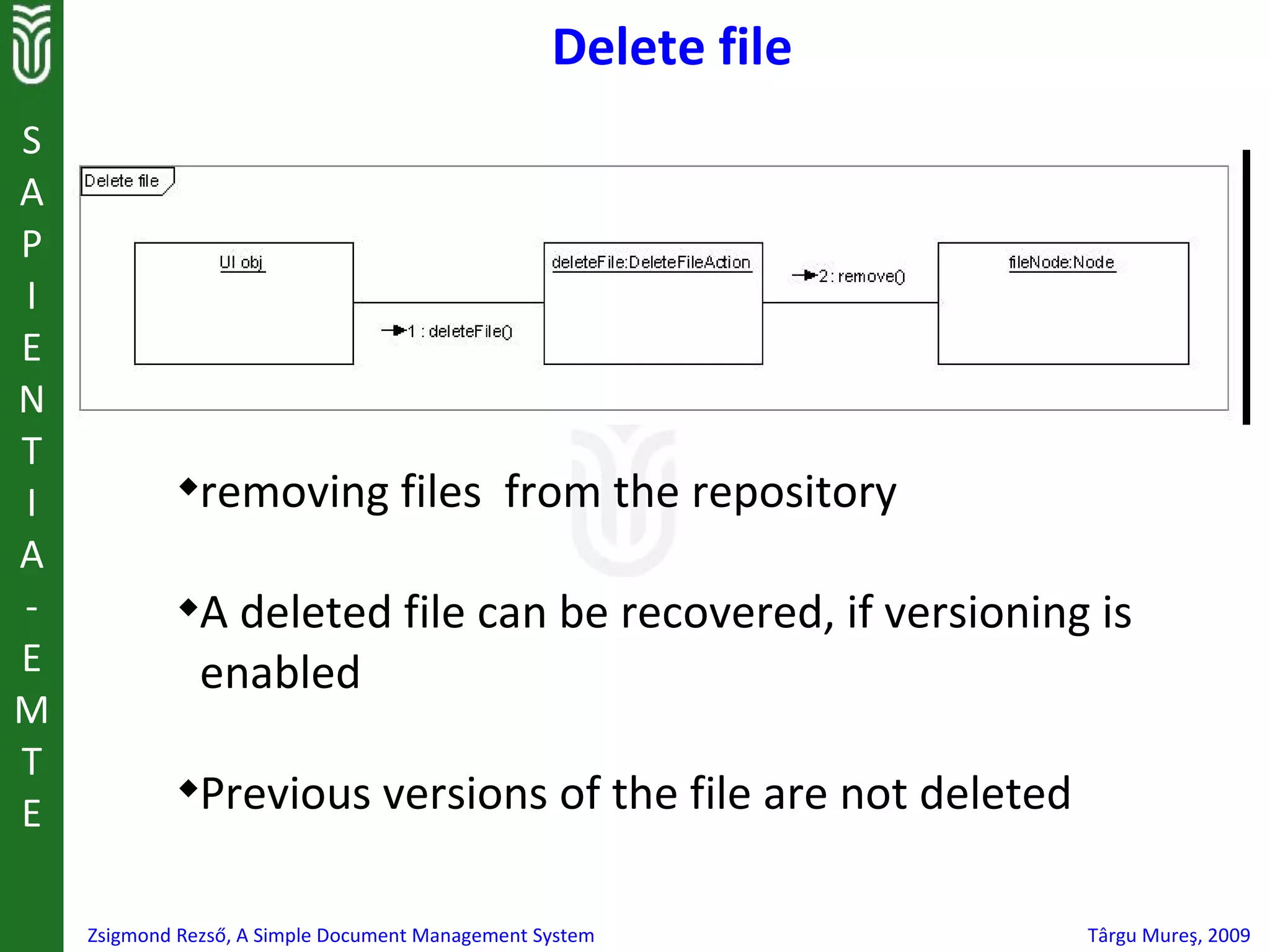 sDMS, a simple Document Management System | PPT