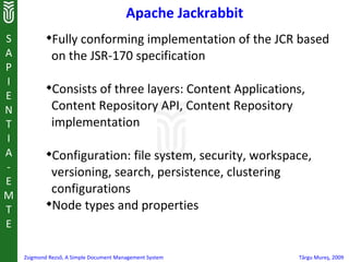 sDMS, a simple Document Management System | PPT