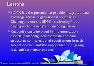 Sdmx at australian bureau of statistics | PPT