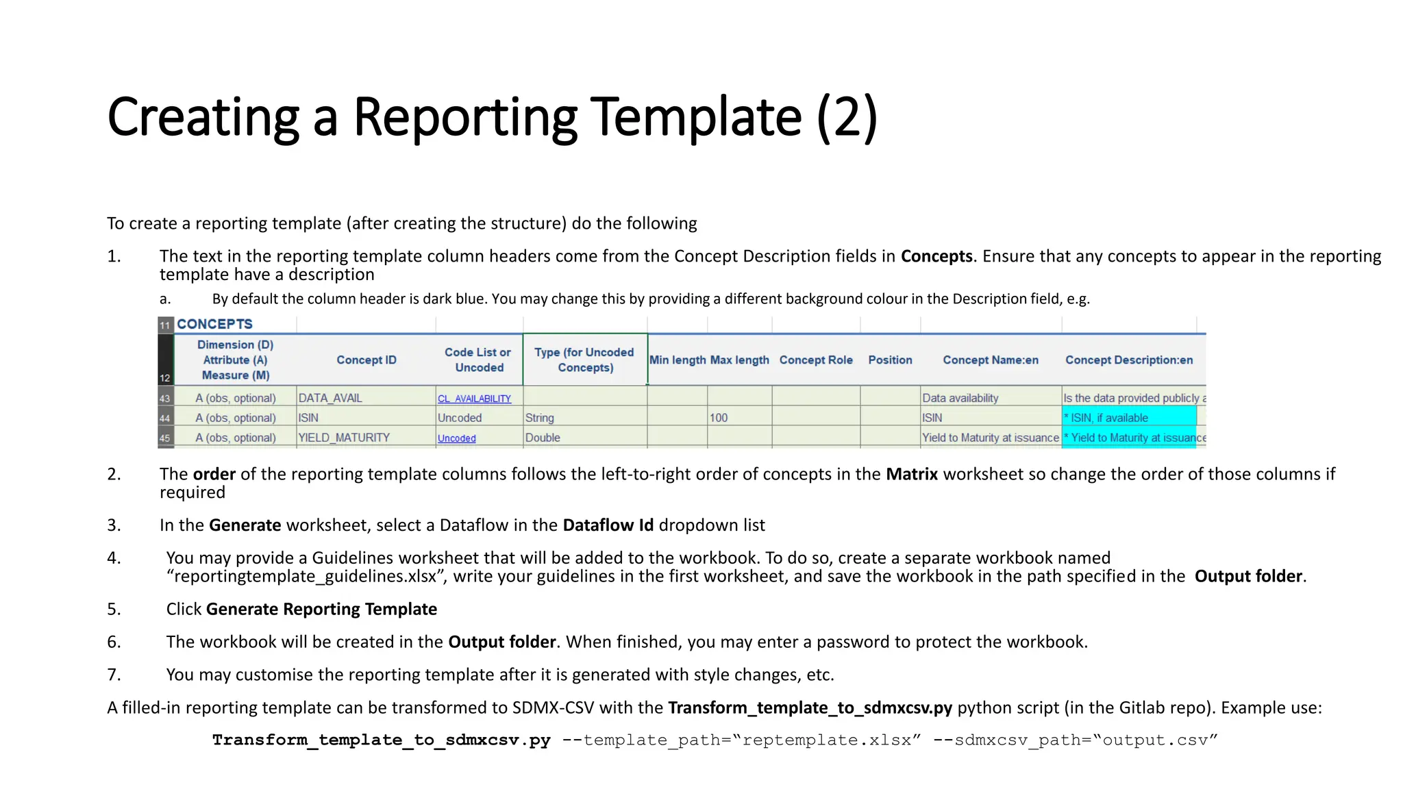 Sdmx Matrix Generator User Guidepptx Presentation Ppt
