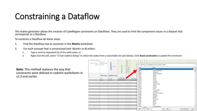 SDMX Matrix Generator User Guide.pptx presentation | PPT