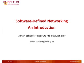 SDN - A 15 Minute Introduction | PPT | Free Download