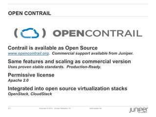 Juniper Contrail VNS A BASIC introduction | PPT