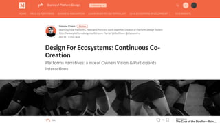 Ron Kersic: Platform ecosystems: Designing for potential | PPT