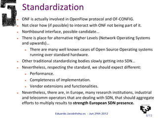 SDN the network becomes the application | PDF