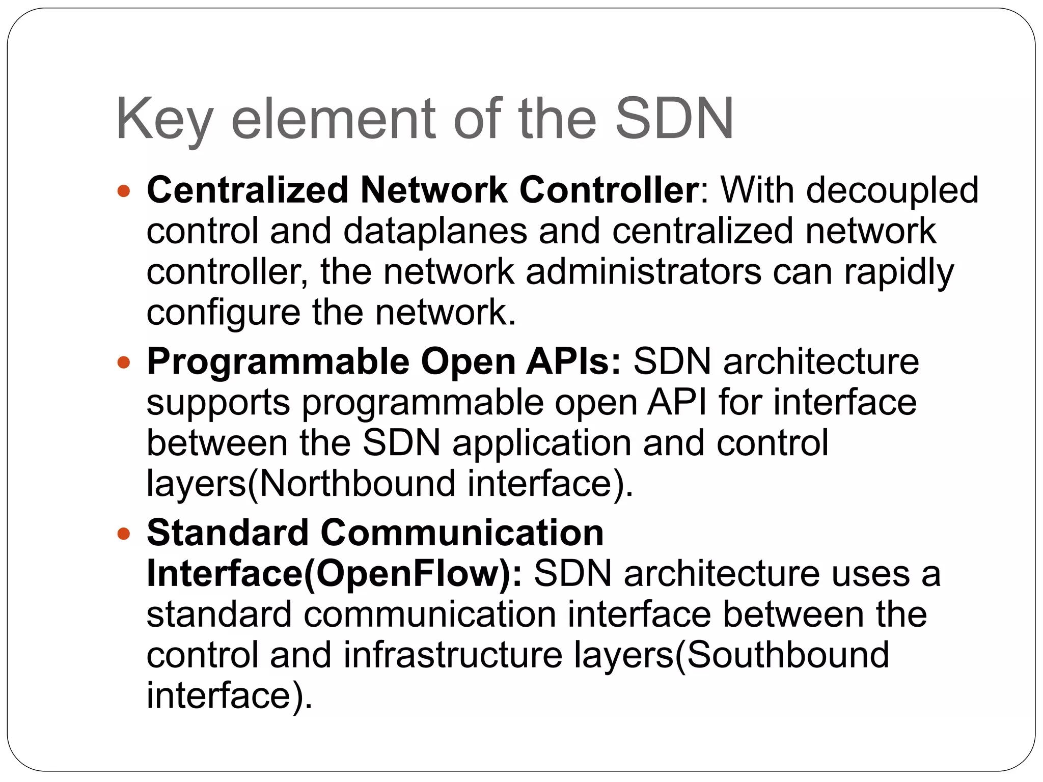 SDN( Software Defined Network) and NFV(Network Function Virtualization ...