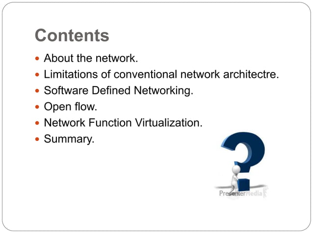 SDN( Software Defined Network) and NFV(Network Function Virtualization ...