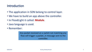 SDN applications with floodlight | PDF