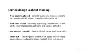 Introduction to Service Design Thinking & Doing | PDF