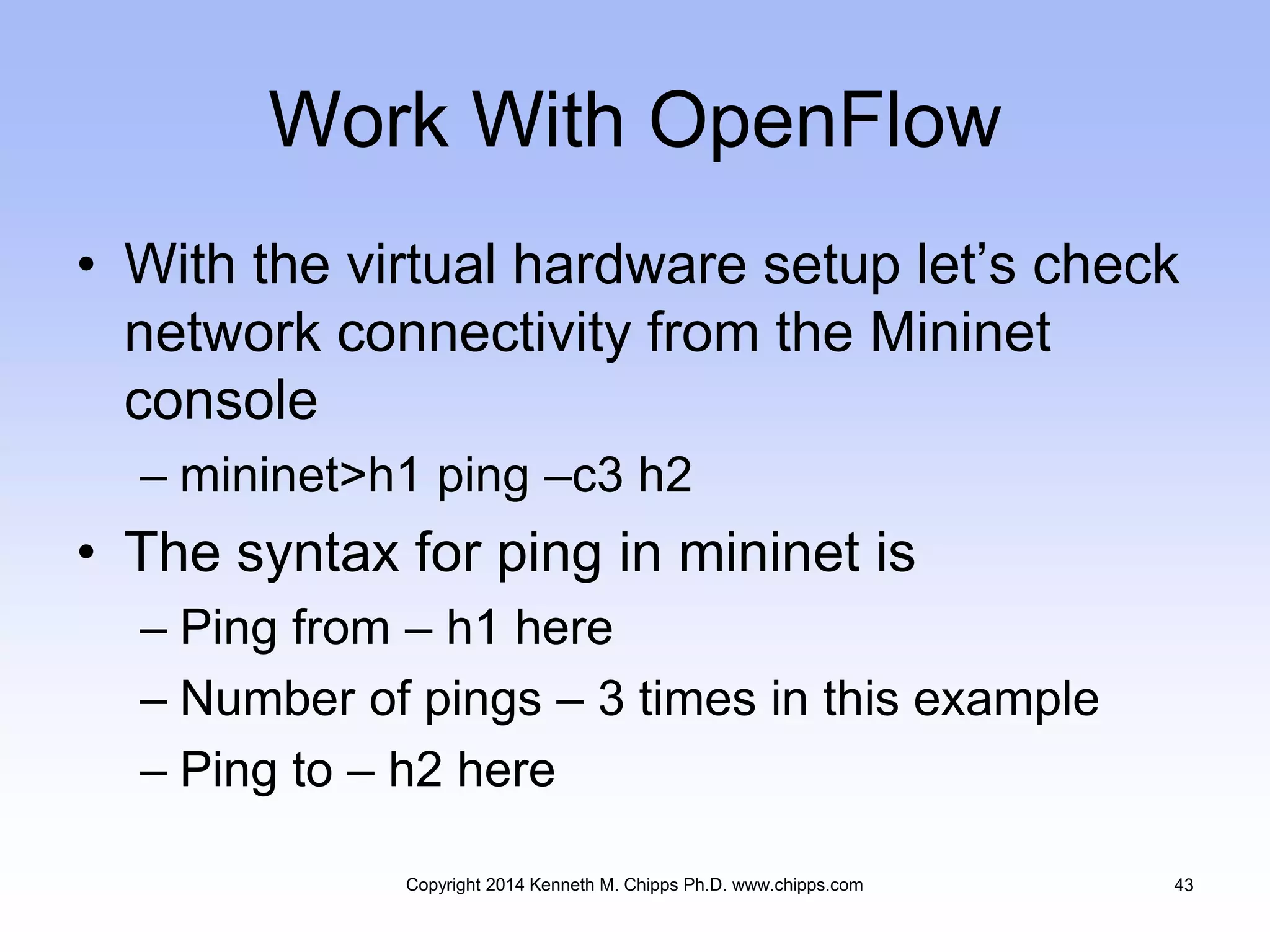Sdn command line controller lab | PPT