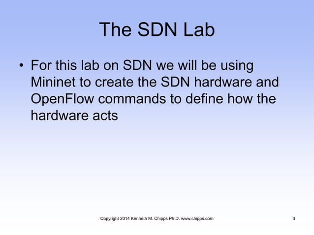 Sdn command line controller lab | PPT