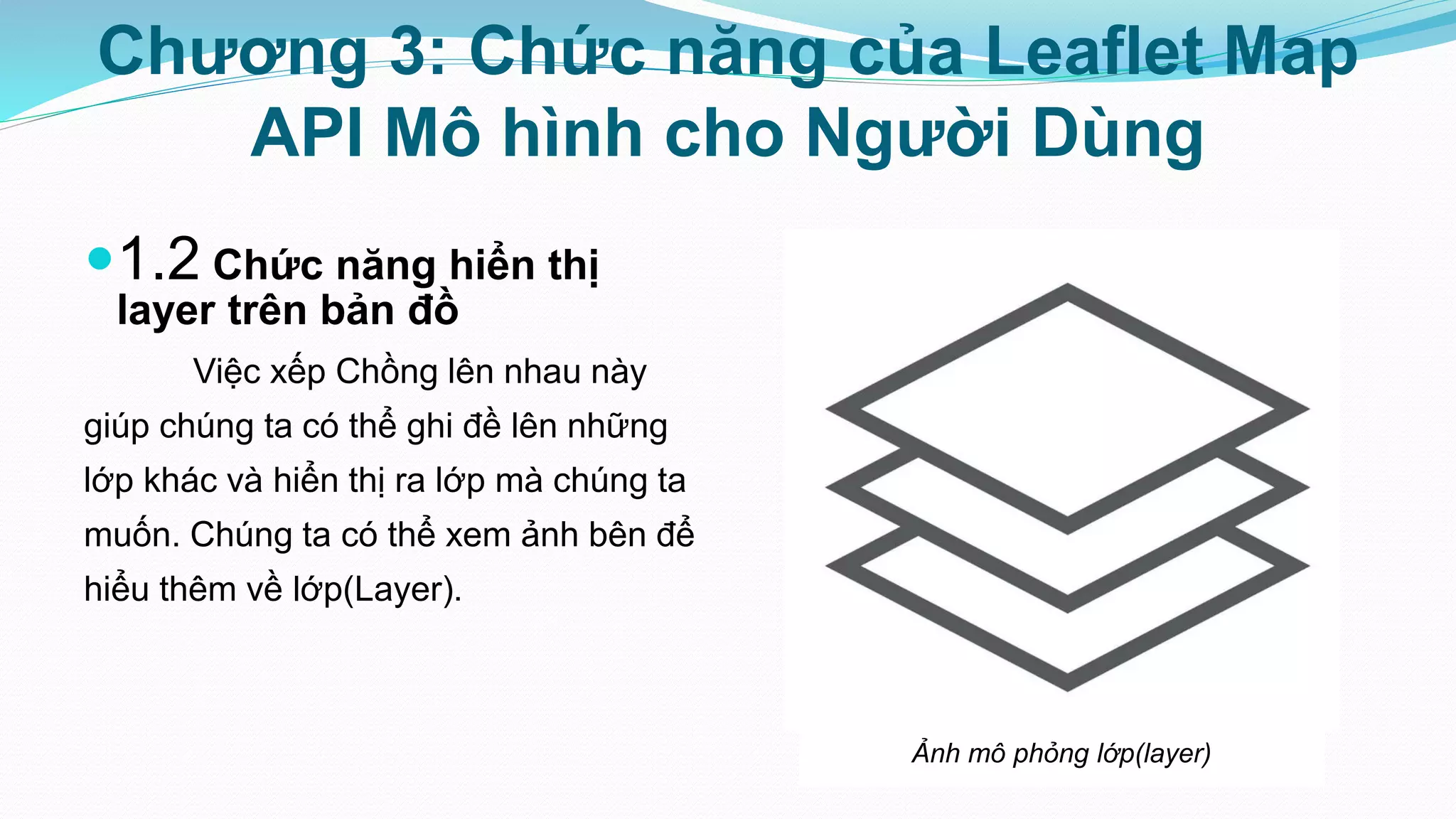 Sử dụng API Leaflet chi tiết các chức năng | PPTX