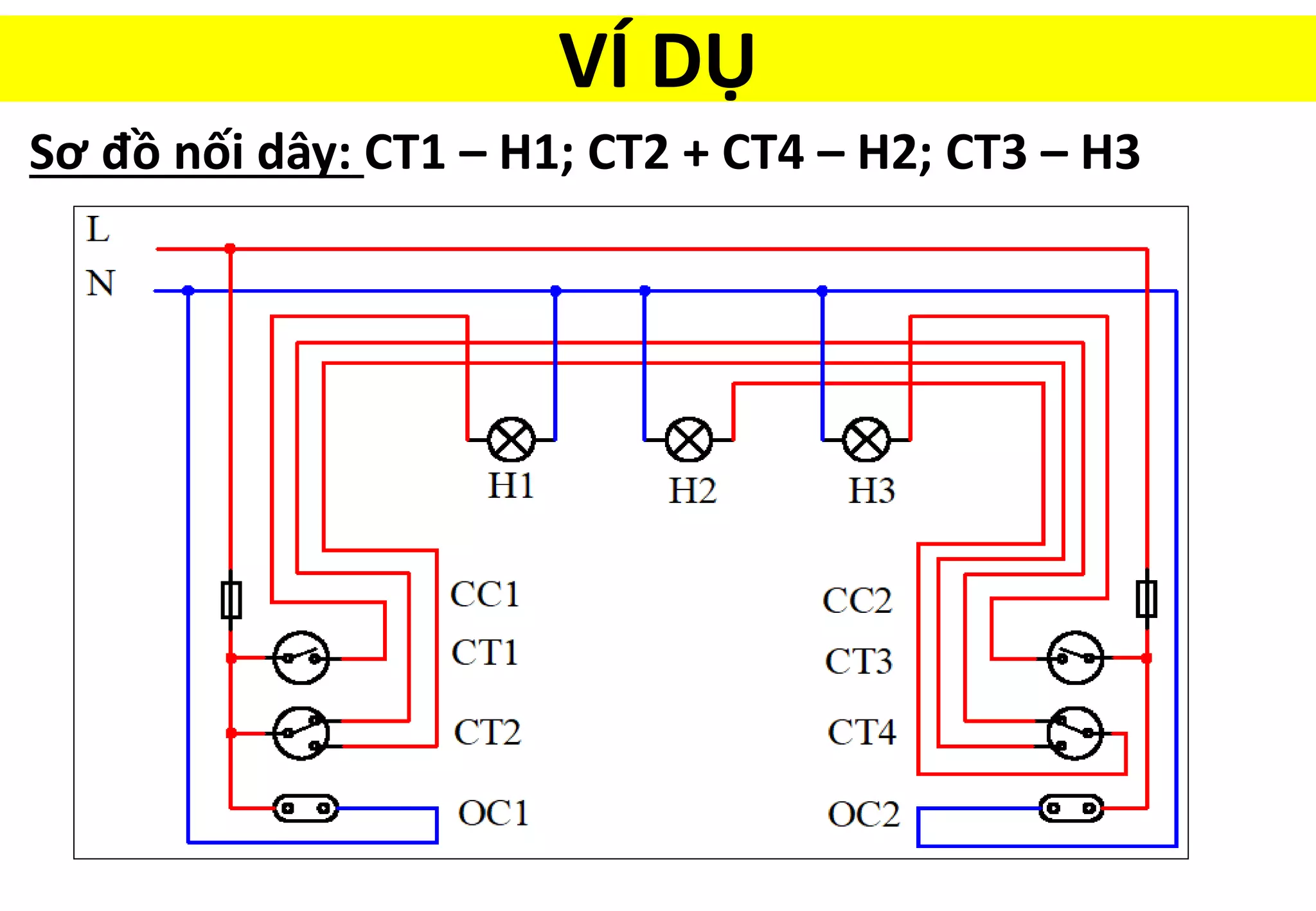 Sơ đồ nguyên lý các mạch chiếu sáng cơ bản | PPTX