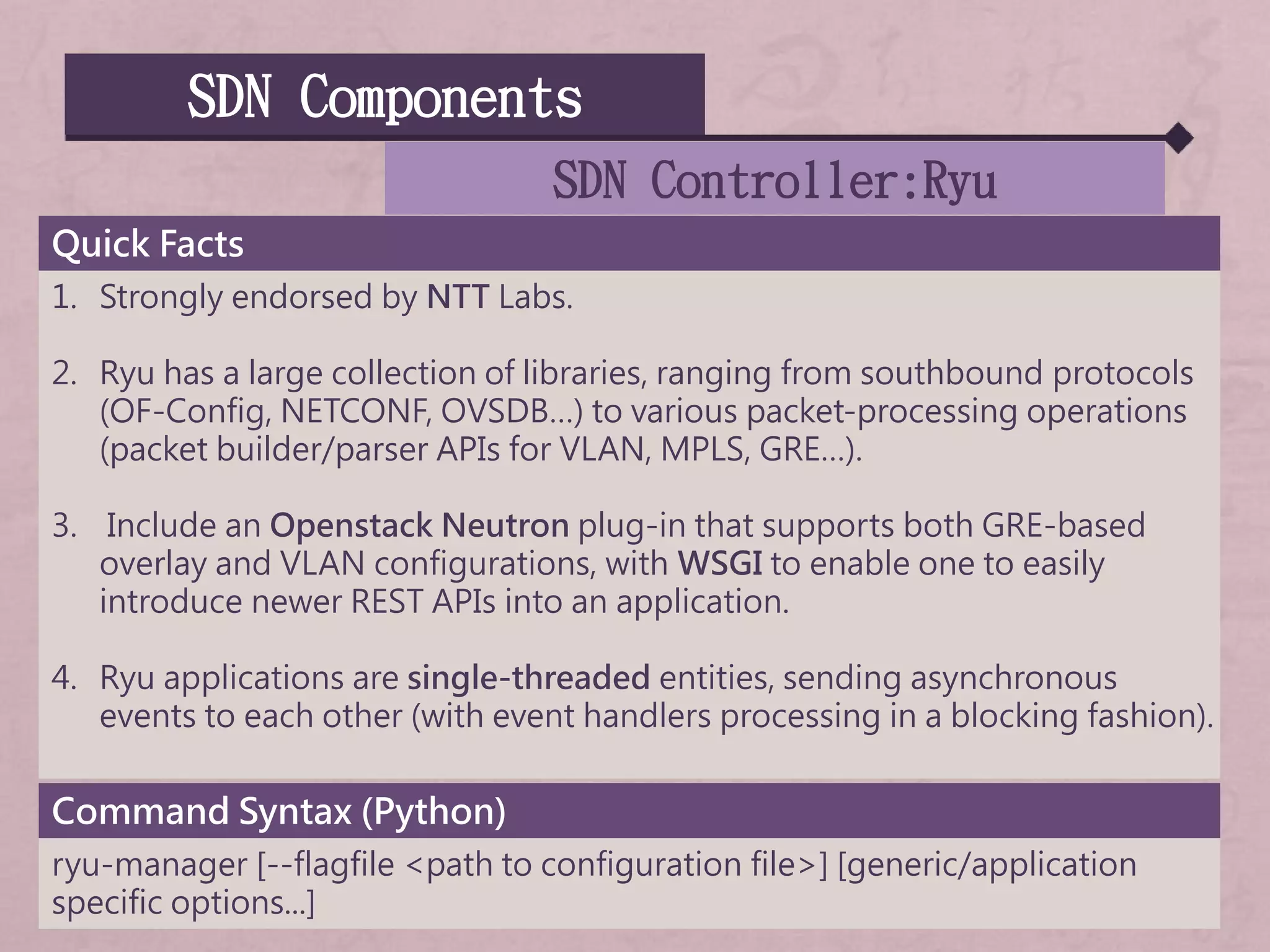 SDN, OpenFlow, NFV, and Virtual Network | PPT