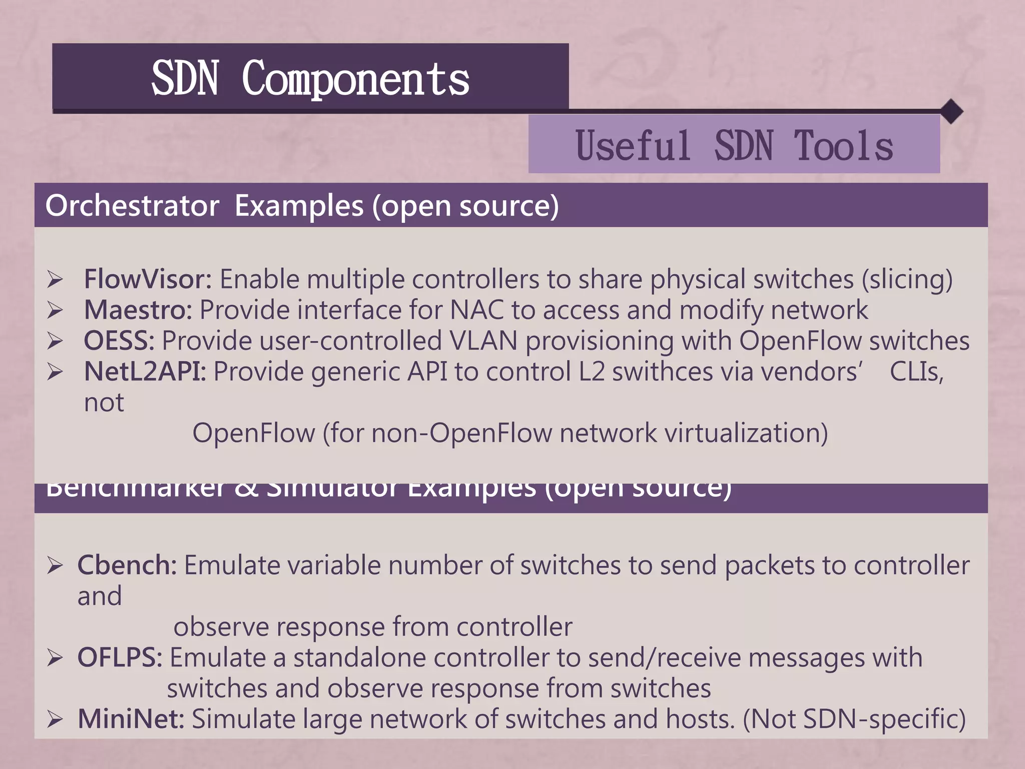 SDN, OpenFlow, NFV, and Virtual Network | PPT