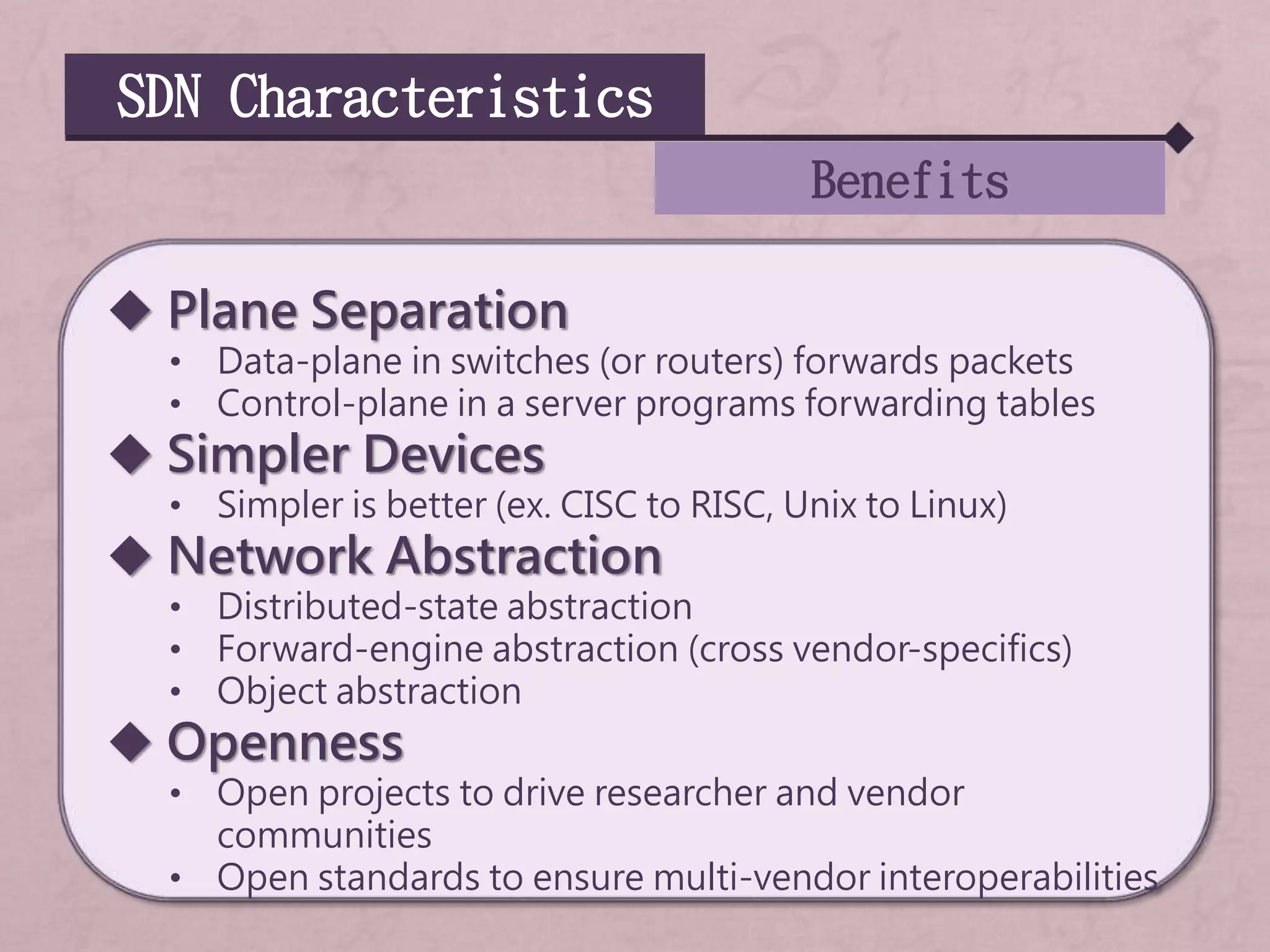 SDN, OpenFlow, NFV, and Virtual Network | PPT
