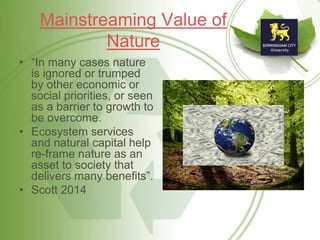 Workshop briefing South Downs local plan and the Ecosystem Approach | PPT