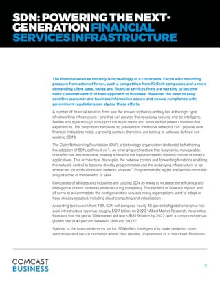 SDN FOR THE FINANCIAL INDUSTRY | PDF