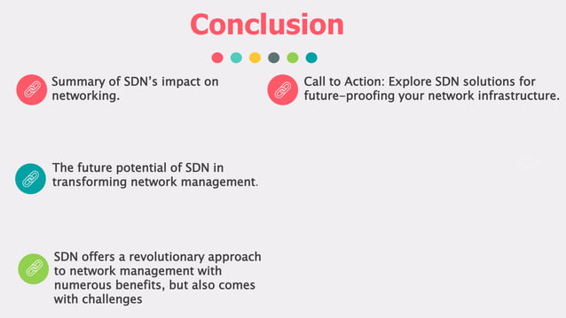 Software Defined Networking (SDN): centralized, programmable network management architecture. | PPT