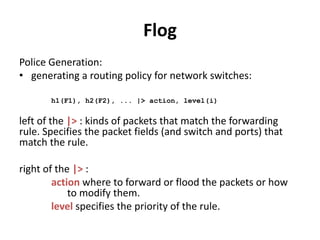 SDN Networks Programming Languages | PPTX | Programming Languages | Computing