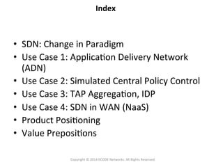 SDN use cases_2014 | PPT