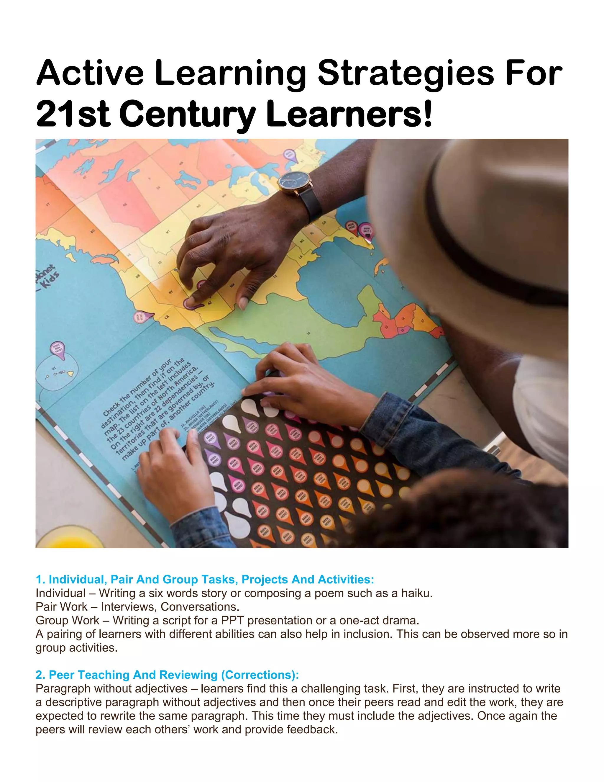 Active Learning Strategies | PDF | Educational Assessment | Education