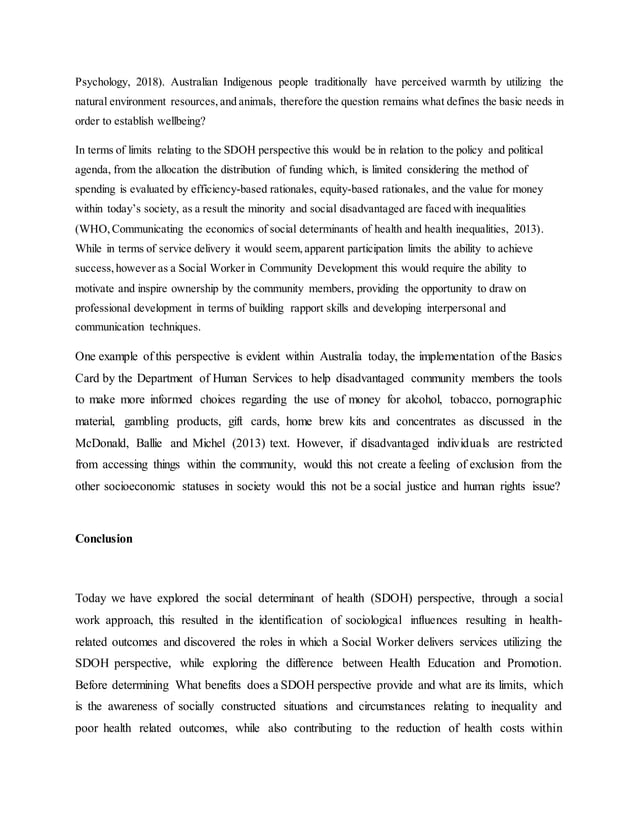 Social Determinant of Health | DOCX