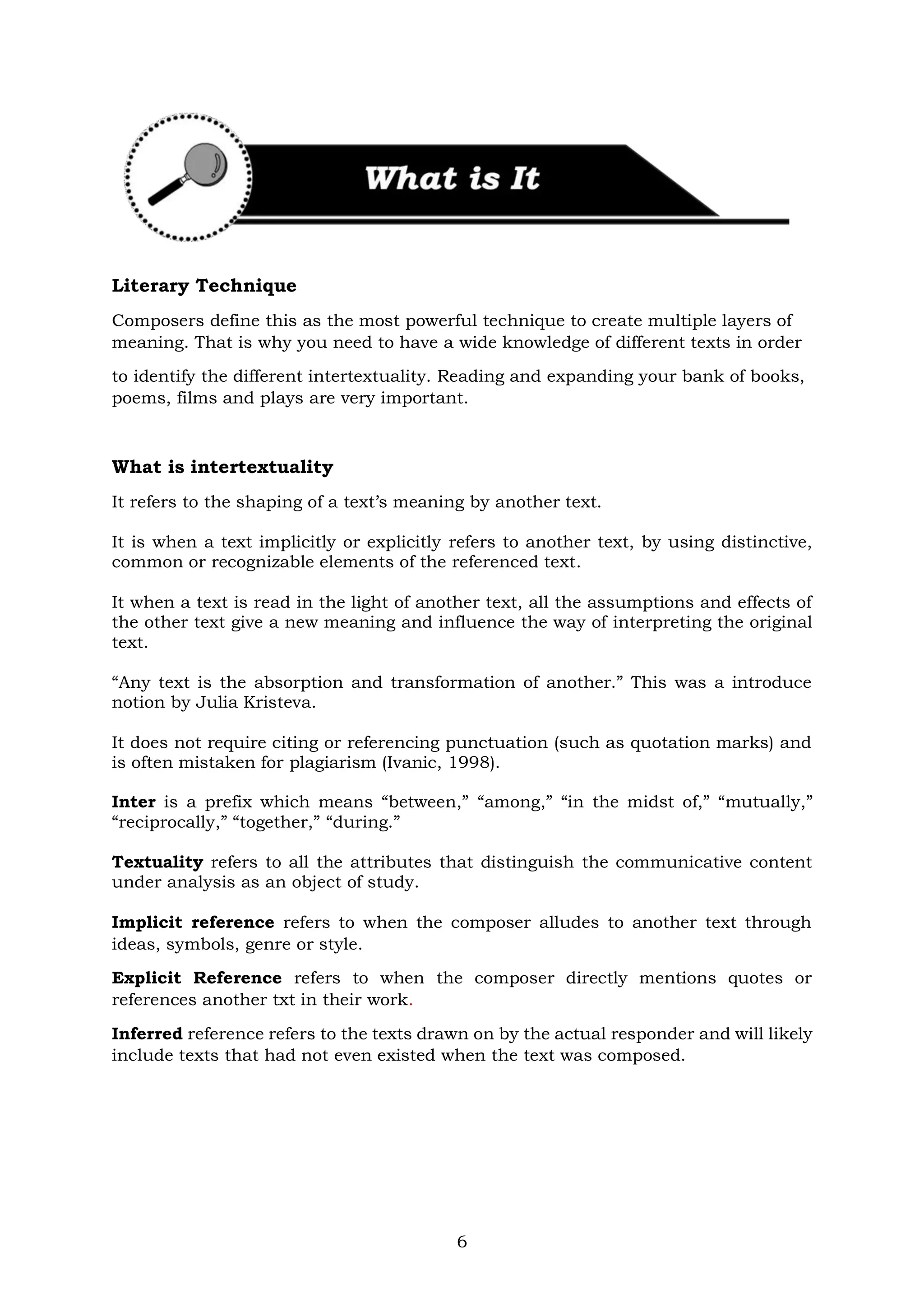 Sdo navotas creative_writing_q2_m2_intertextuality in drama.fv(22) | PDF