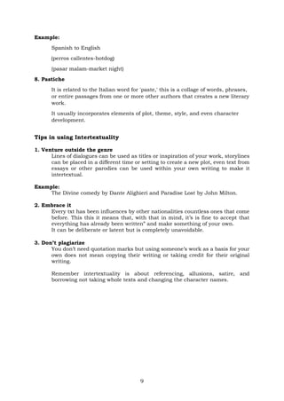 Sdo navotas creative_writing_q2_m2_intertextuality in drama.fv(22) | PDF