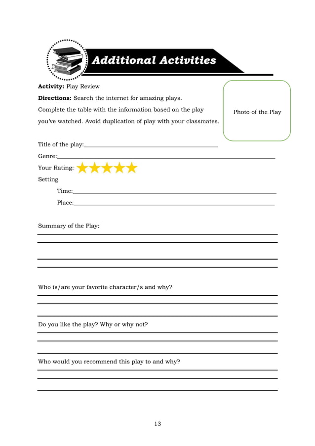 Sdo navotas creative_writing_q2_m3_elements of drama (one - act play).fv(26) | PDF | Educational ...