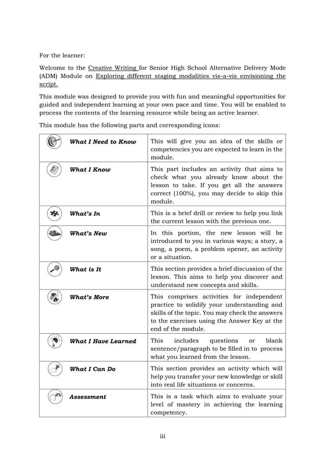 Sdo navotas creative_writing_q2_m4_explore different staging modalities ...