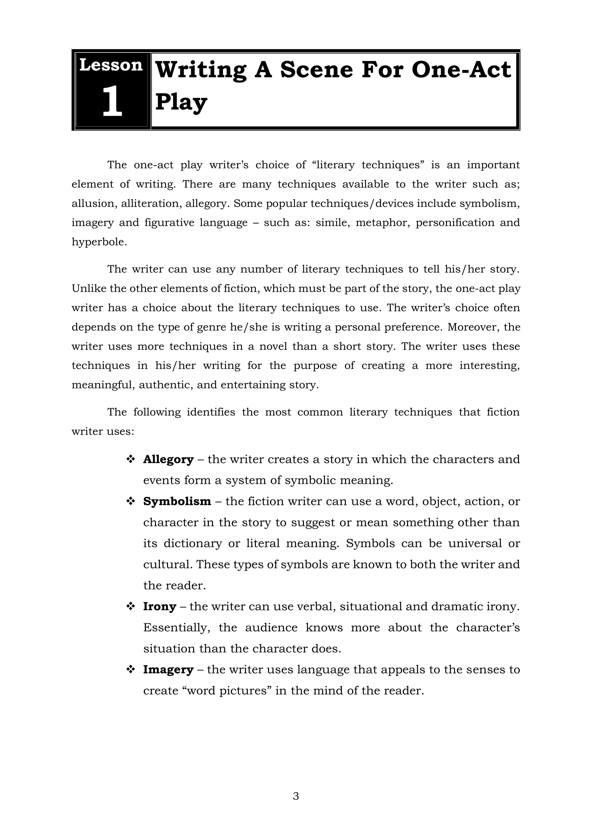 Sdo navotas creative_writing_q2_m5_writing a scene for one-act play.fv(28) | PDF