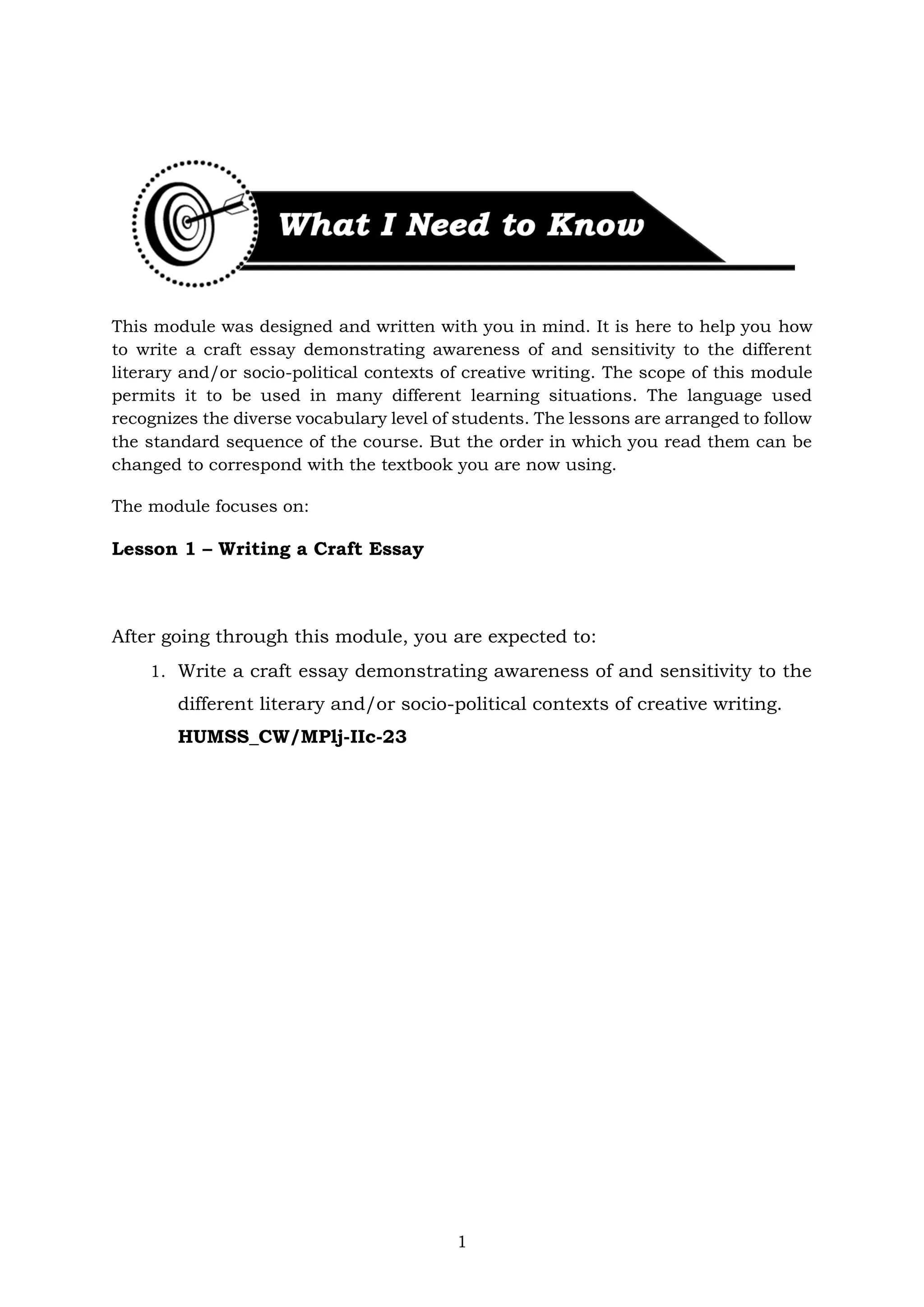 Sdo navotas creative_writing_q2_m6_writing a craft essay.fv(22) | PDF