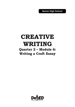 Sdo navotas creative_writing_q2_m6_writing a craft essay.fv(22) | PDF