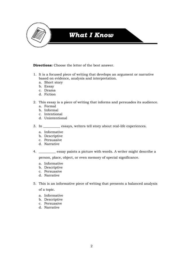 Sdo navotas creative_writing_q2_m6_writing a craft essay.fv(22) | PDF ...