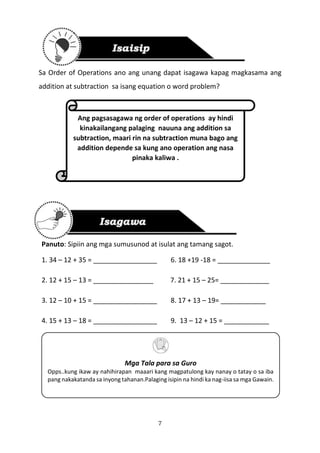 QUARTER 2 MODYUL 4 MATHEMATICS GRADE TWO | PDF