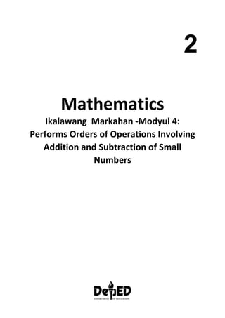 QUARTER 2 MODYUL 4 MATHEMATICS GRADE TWO | PDF