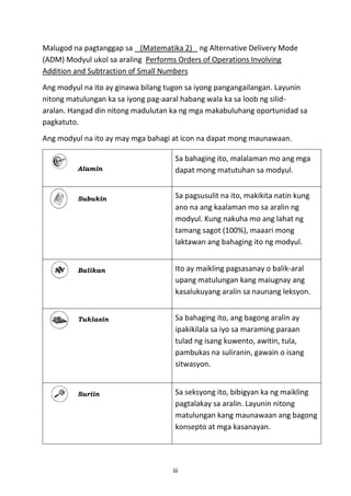 QUARTER 2 MODYUL 4 MATHEMATICS GRADE TWO | PDF