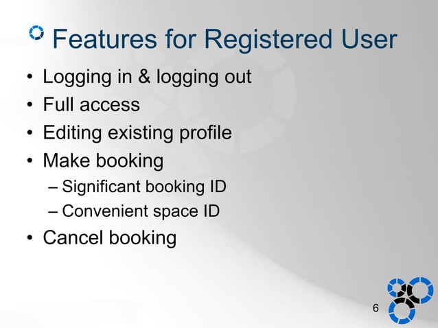 An Online Car Parking System (Features & Diagrams Only) | PPTX