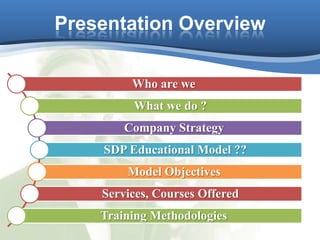 SDP Educational Model | PPTX
