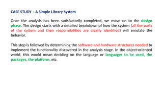 Comprehensive Analysis and Design of a Simple Library System Using ...