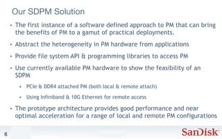 Towards Software Defined Persistent Memory | PDF