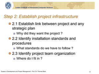 SDPM - Lecture 2 -The STEP WISE Approach to Project Planning | PDF