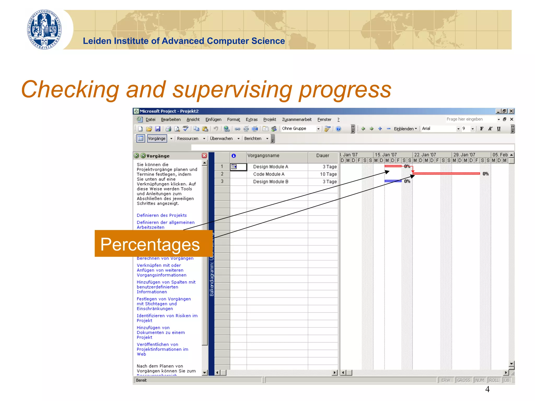 SDPM - Lecture 4a - MS Project – High Level Introduction | PDF